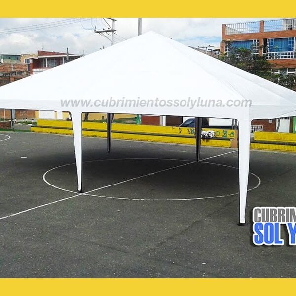 Carpa tipo kiosko 2 guas de 6x4 metros | Cubrimientos sol y luna ...